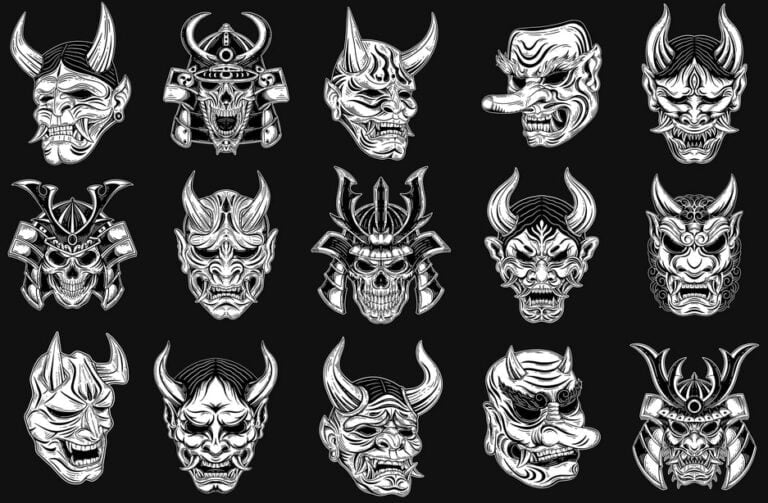 9 Japanese Mask Tattoo Ideas and Their Meanings | TattooAdore