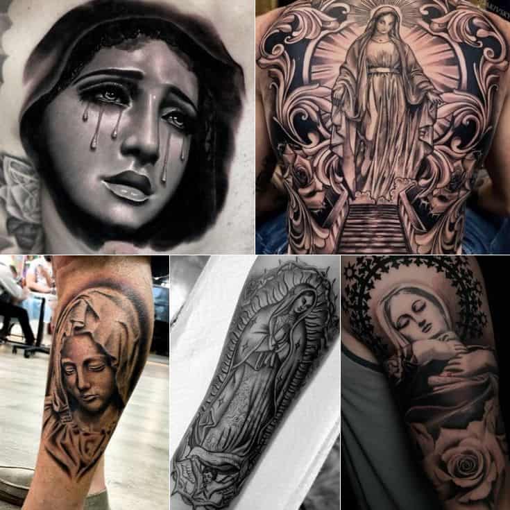 Powerful Virgin Mary Tattoo Designs & Ideas | TattooAdore