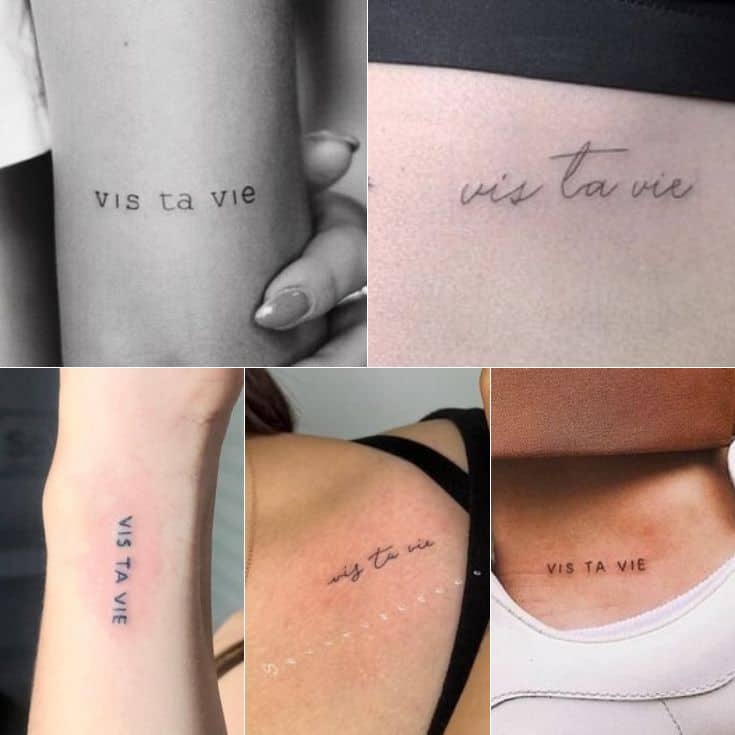Vis Ta Vie Tattoo Meaning and Symbolism | TattooAdore