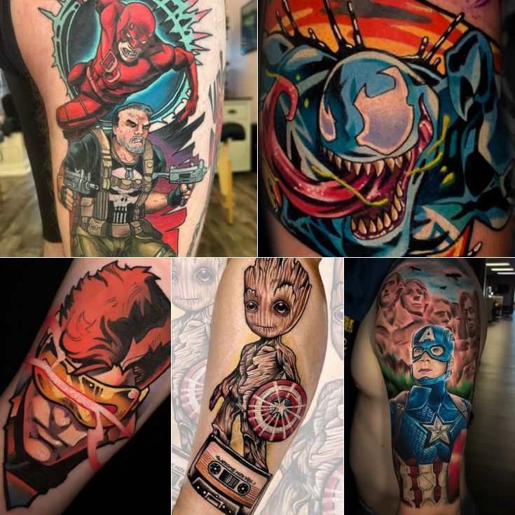 30+ Popular Marvel Comics Tattoos To Get! | TattooAdore